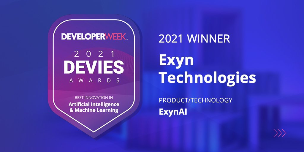 Exyn Wins 2021 DEVIES Award in AI/ML